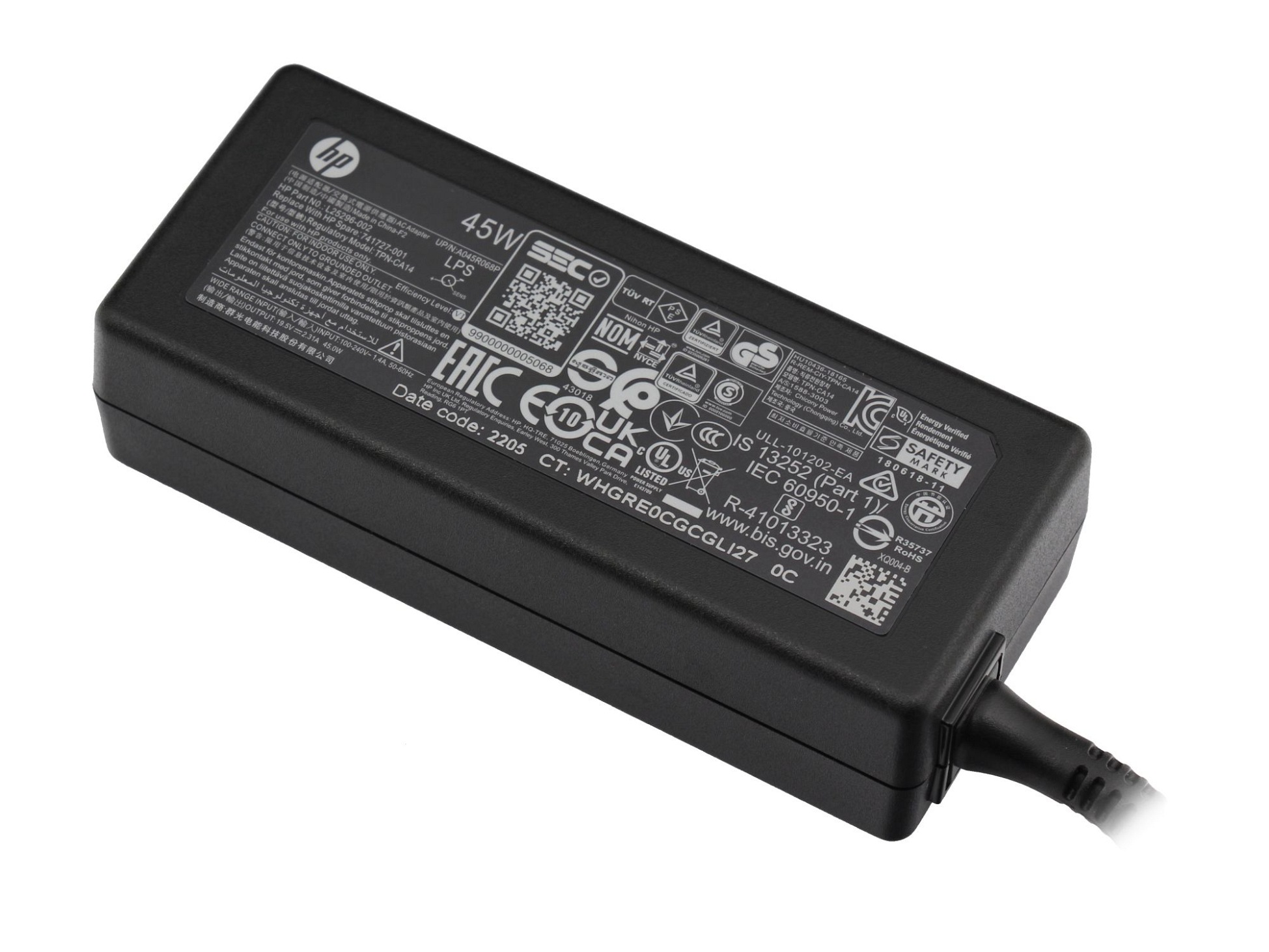 H6Y88AA#ABB original HP AC-adapter 45 Watt with adapter 4059588862902 ...